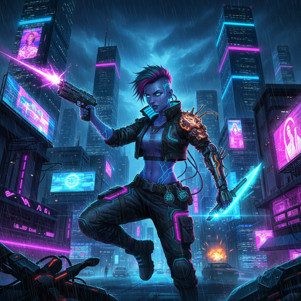 Neon Ascendant - Dungeon Crawler RPG by Jabali AI