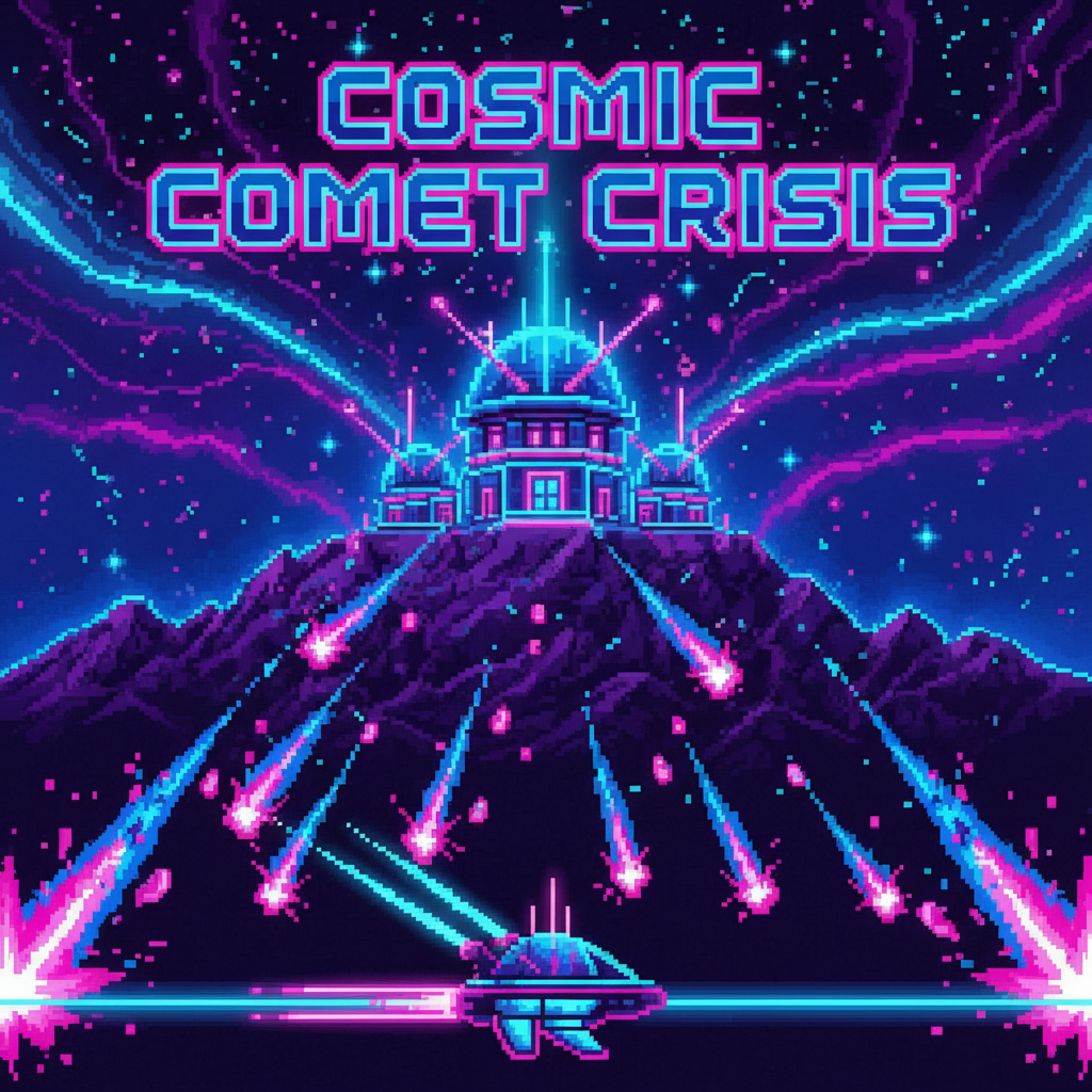 Cosmic Comet Crisis - Fixed Shooter Arcade by Jabali AI