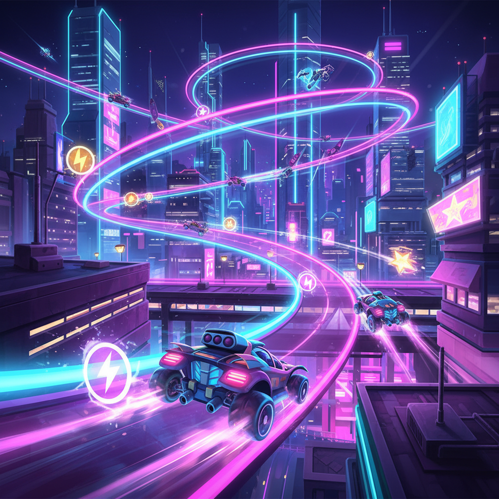 Neon Rivals: Turbo Sprint - 3D Racing by Jabali AI