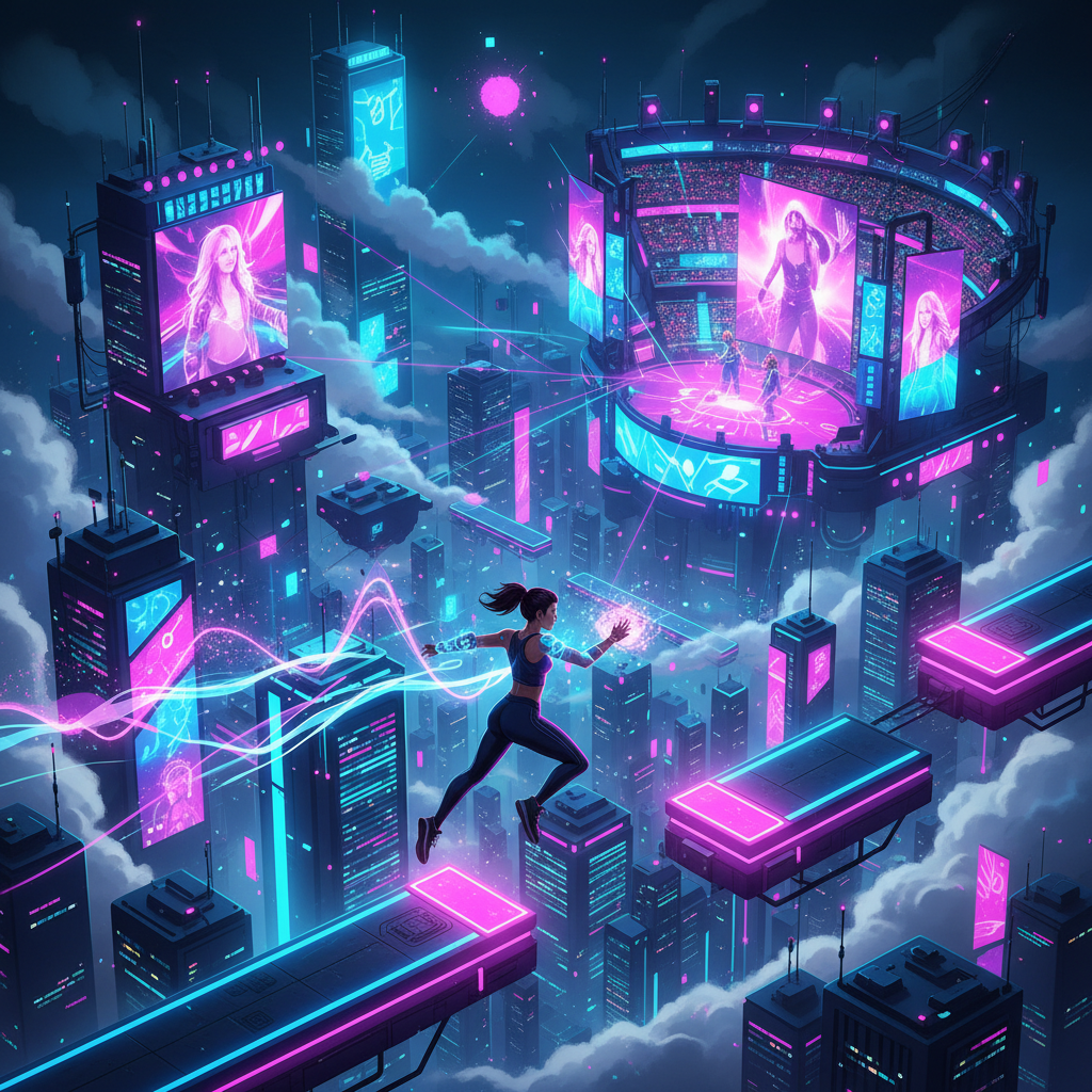 Neon Beat Surge - Rhythm Platformer by Jabali AI