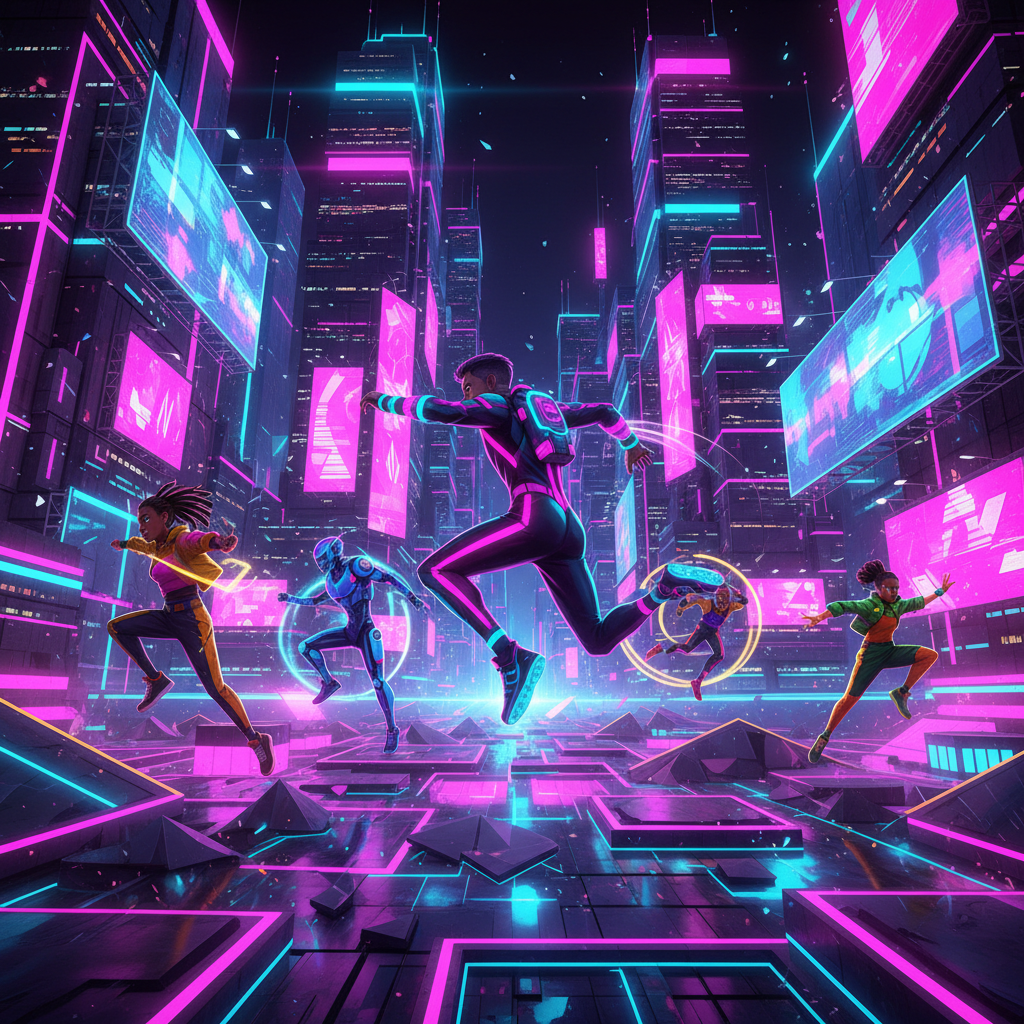Pulse City Remix - Rhythm Platformer by Jabali AI
