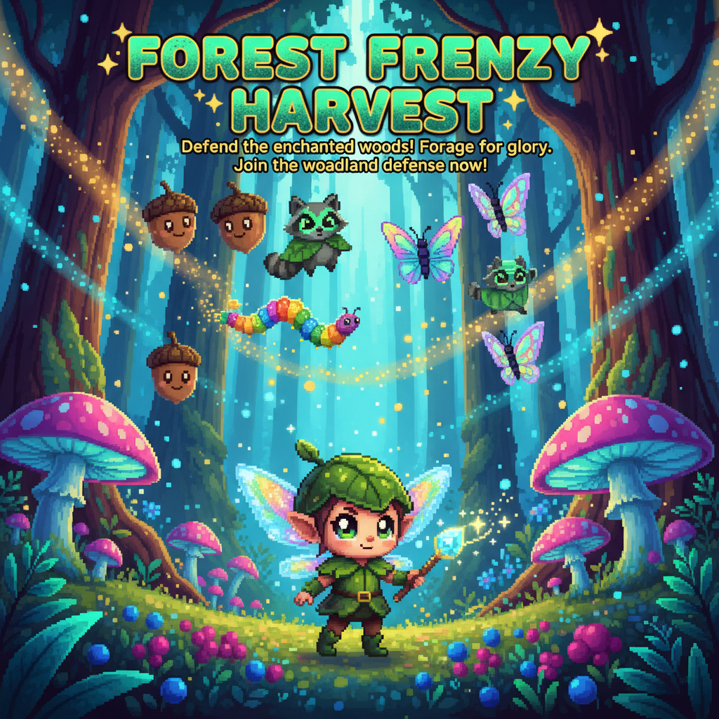 Forest Frenzy Harvest - Fixed Shooter Arcade by Jabali AI