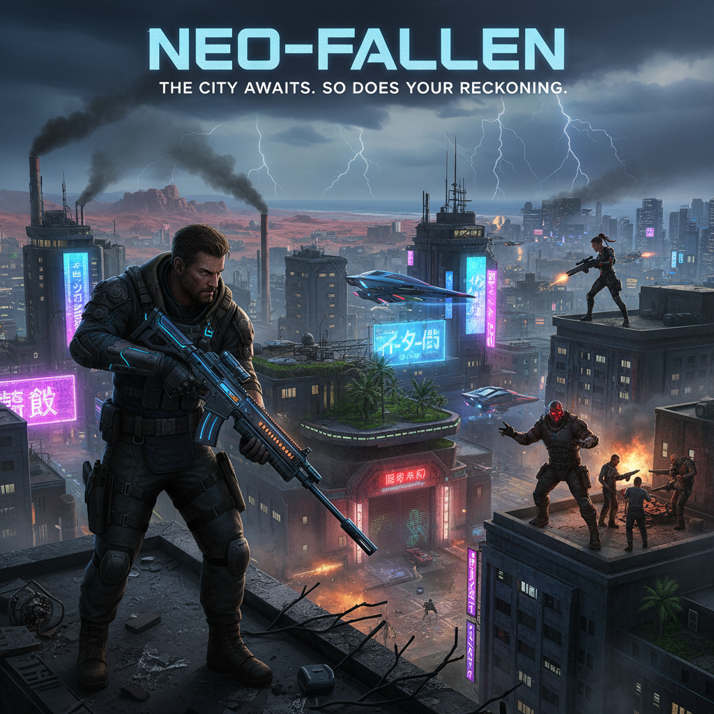 Neon Fracture City - 3D Open World by Jabali AI