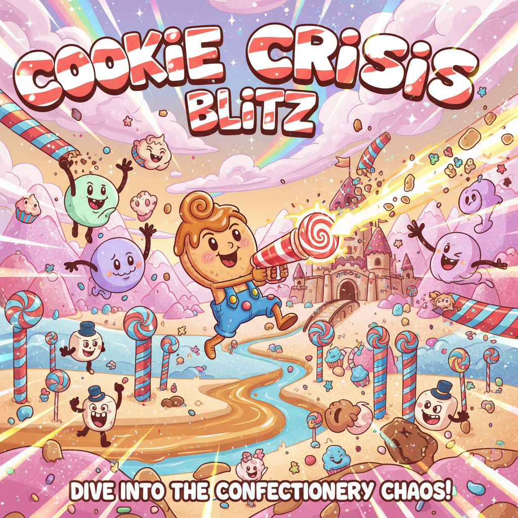 Cookie Crisis Blitz - Fixed Shooter Arcade by Jabali AI