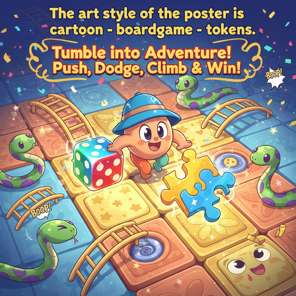 Token Tumble Quest - Grid-Based Puzzle by Jabali AI