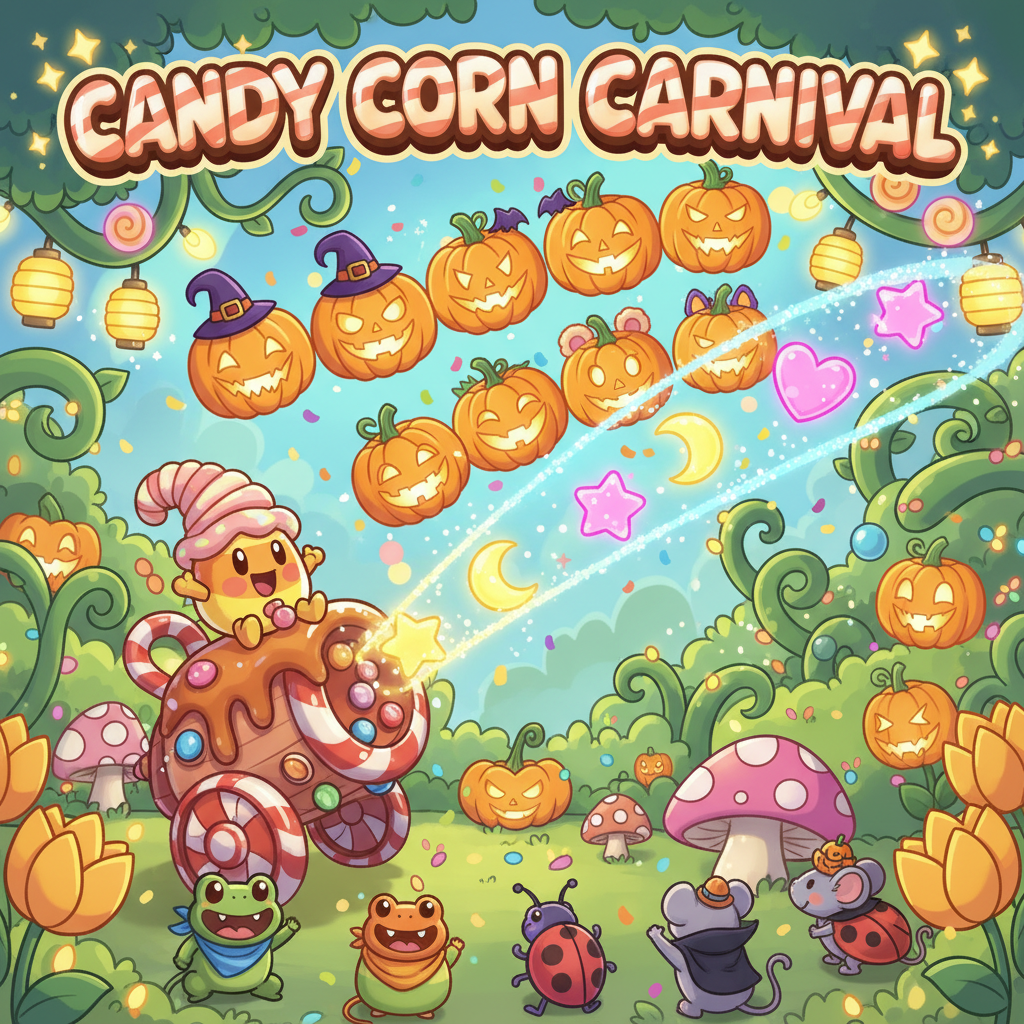 Candy Corn Carnival - Fixed Shooter Arcade by Jabali AI