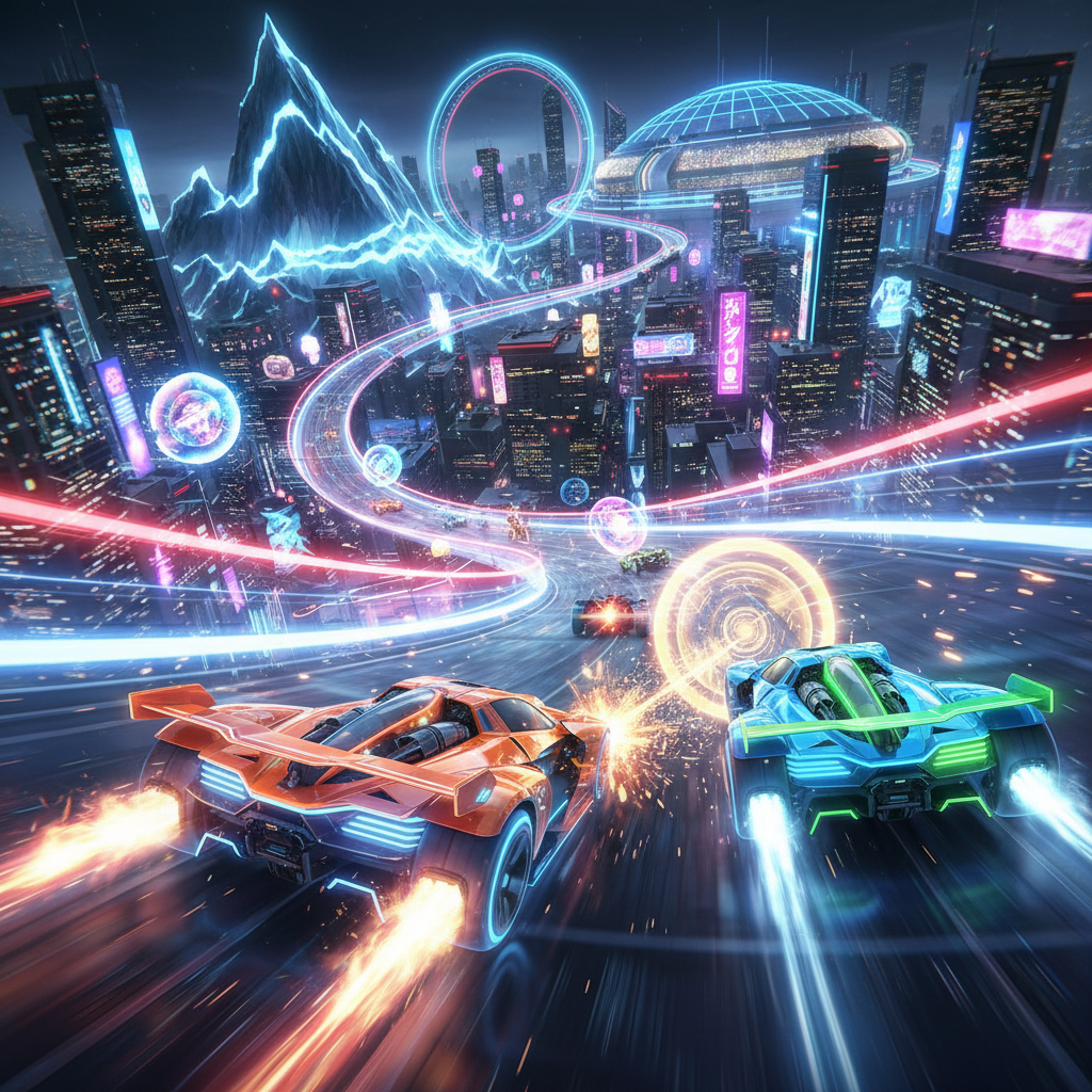 Neon Rivals: Turbo Clash - 3D Racing by Jabali AI