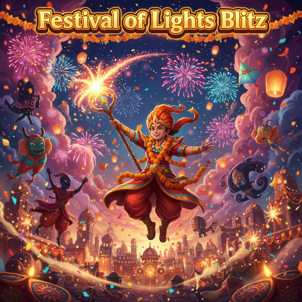 Festival of Lights Blitz - Fixed Shooter Arcade by Jabali AI