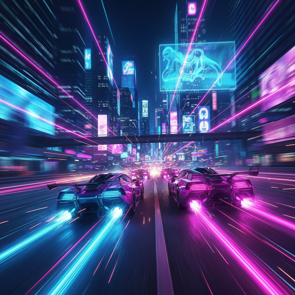 Neon Rivals: Combat Circuit - 3D Racing by Jabali AI
