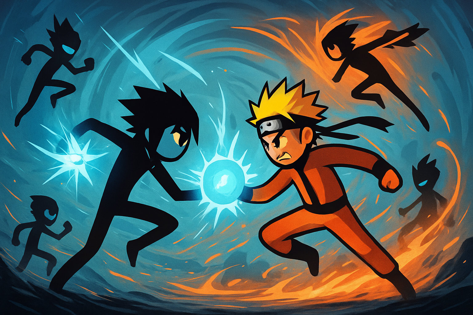 Stickman Ninja: Spin Clash - Directional Shooter by Jabali AI