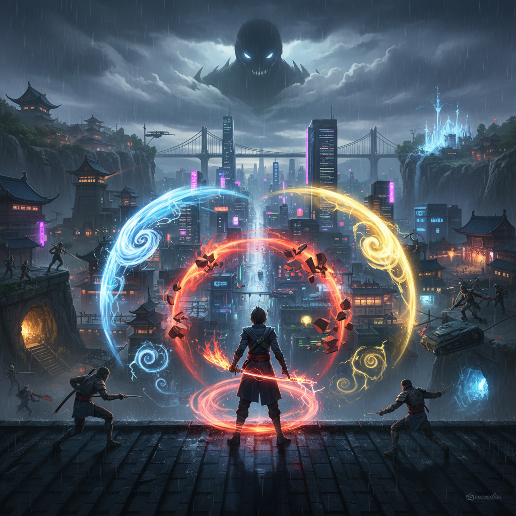 Elemental Veil: Urban Ascendant - 3D Open World by Jabali AI