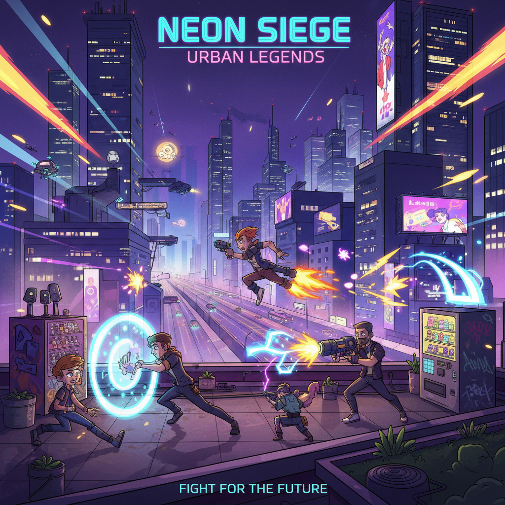 Neon City Clash - 3D Open World by Jabali AI