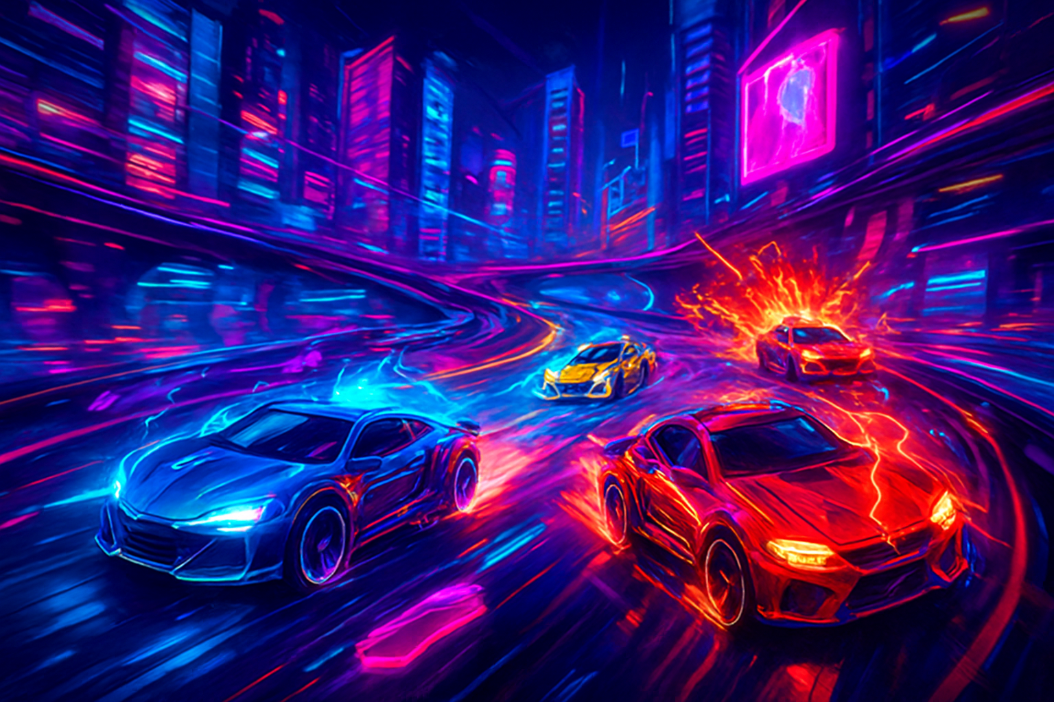 Neon Velocity: Turbo Wars - 3D Racing by Jabali AI