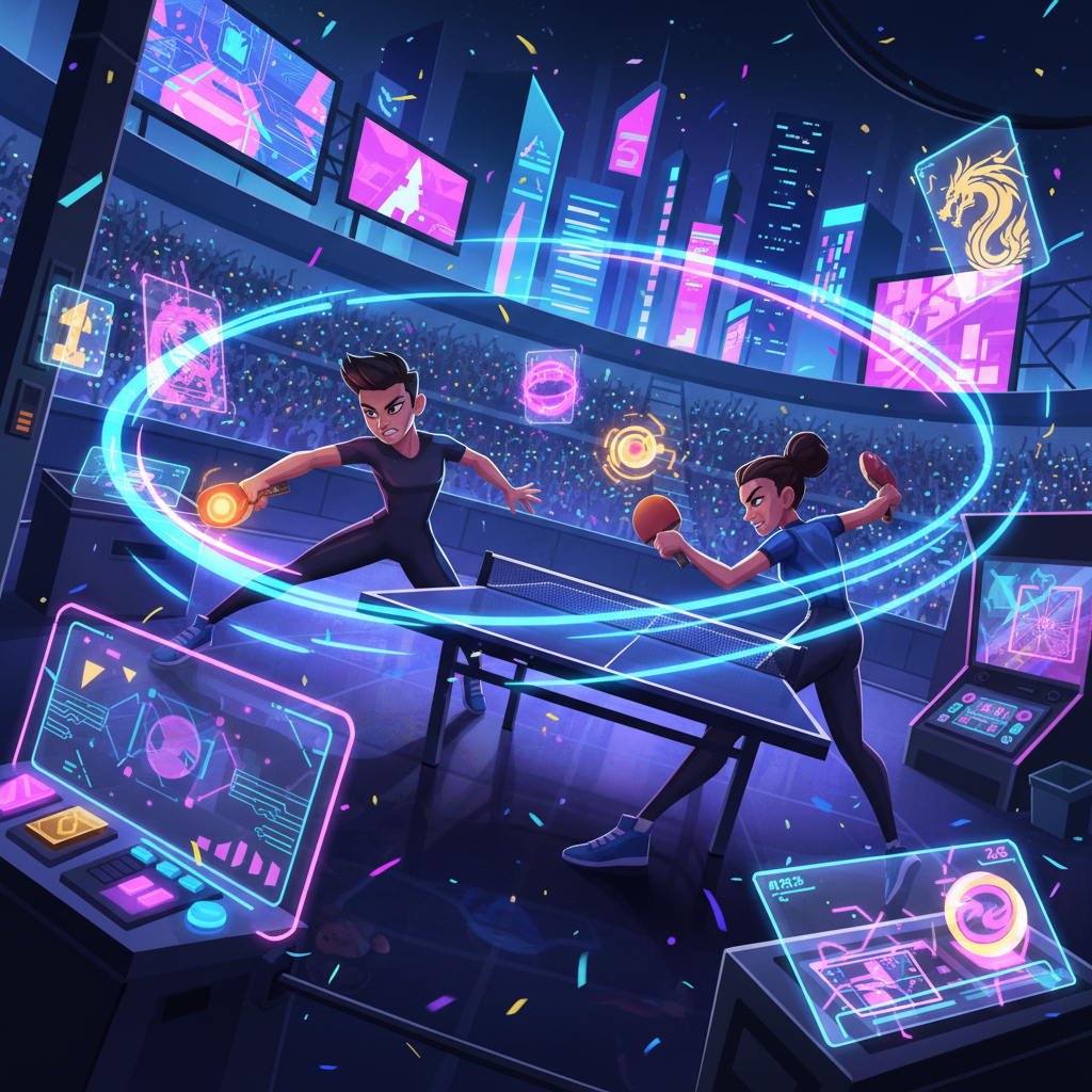 Neon Rally Circuit - Ping Pong by Jabali AI