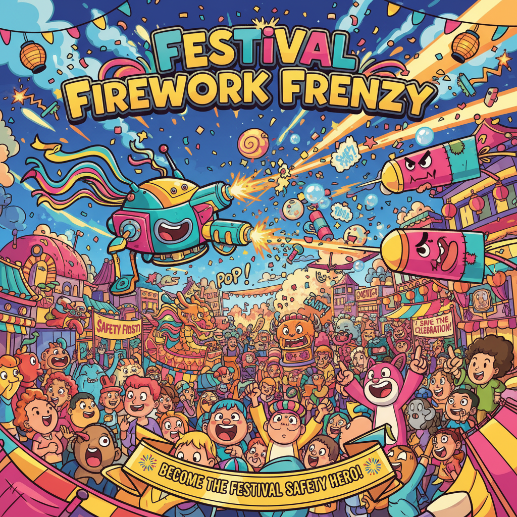Festival Firework Frenzy - Fixed Shooter Arcade by Jabali AI