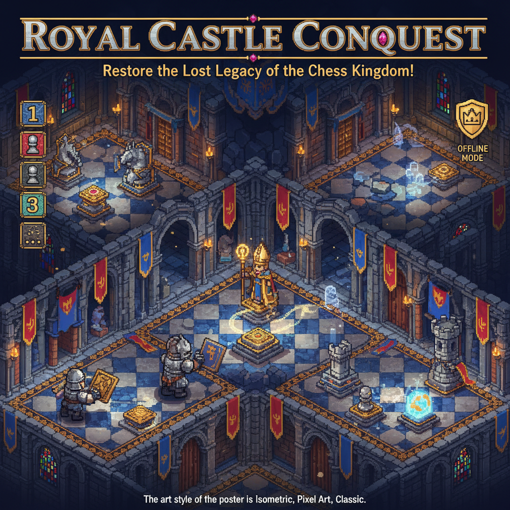 Royal Castle Conquest - Grid-Based Puzzle by Jabali AI