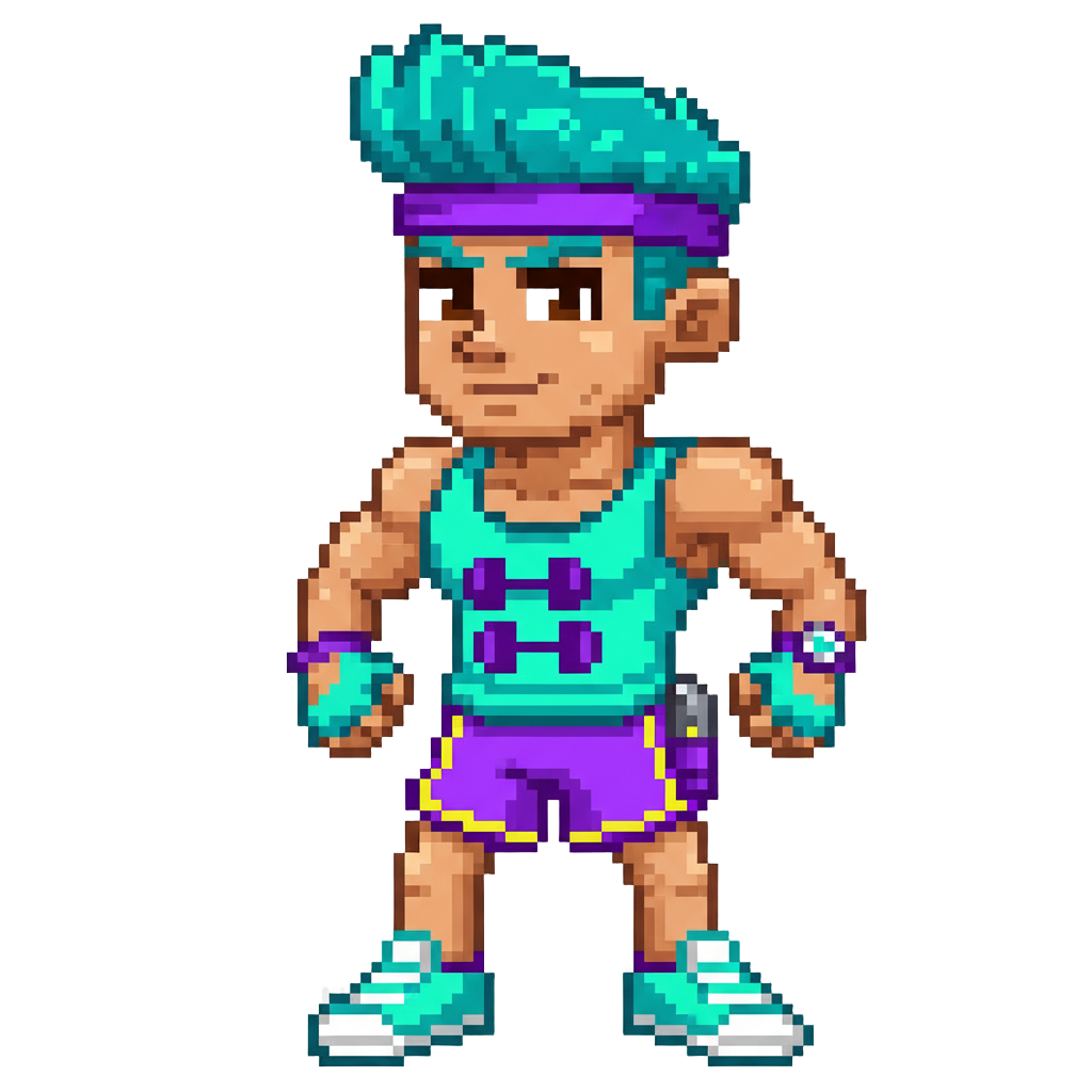 Coach Pixel Pat - Character Life Simulation by Jabali AI