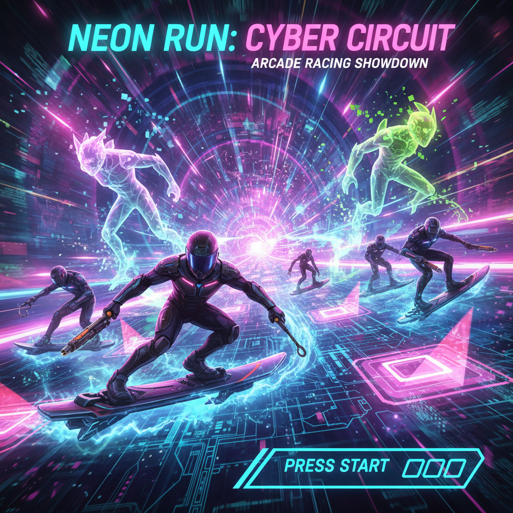 Neon Stream Riders - 3D Racing by Jabali AI