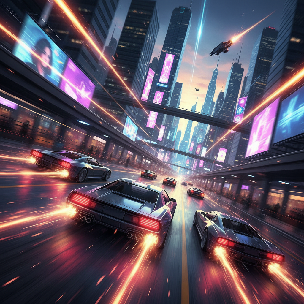 Neon Velocity: Urban Showdown - 3D Racing by Jabali AI