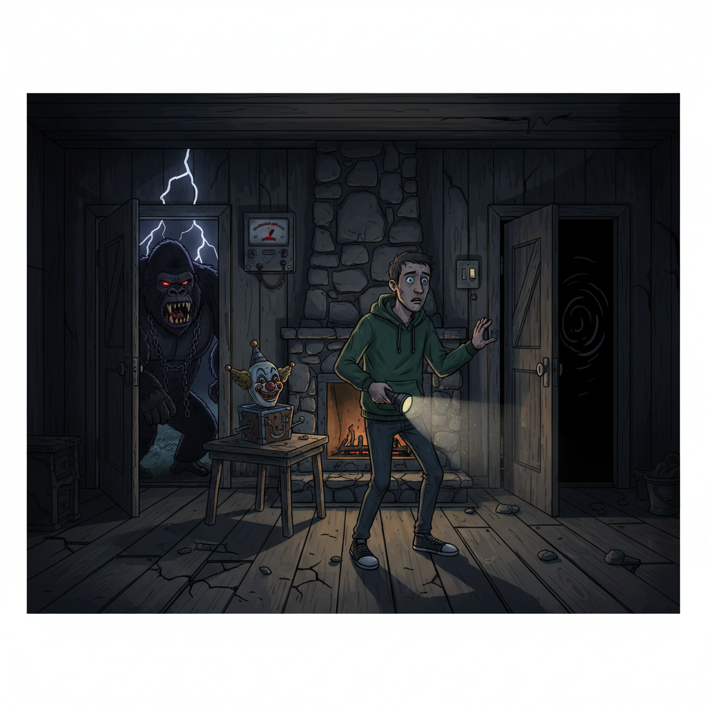 Ape at the Threshold - Monster Chase by Jabali AI