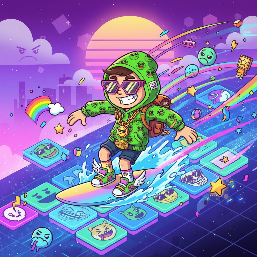 Meme Wave Rider - Rhythm Platformer by Jabali AI