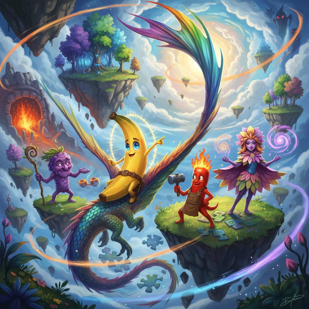 Banana & Dragon: Fruit Kingdom Quest - Adventure RPG by Jabali AI