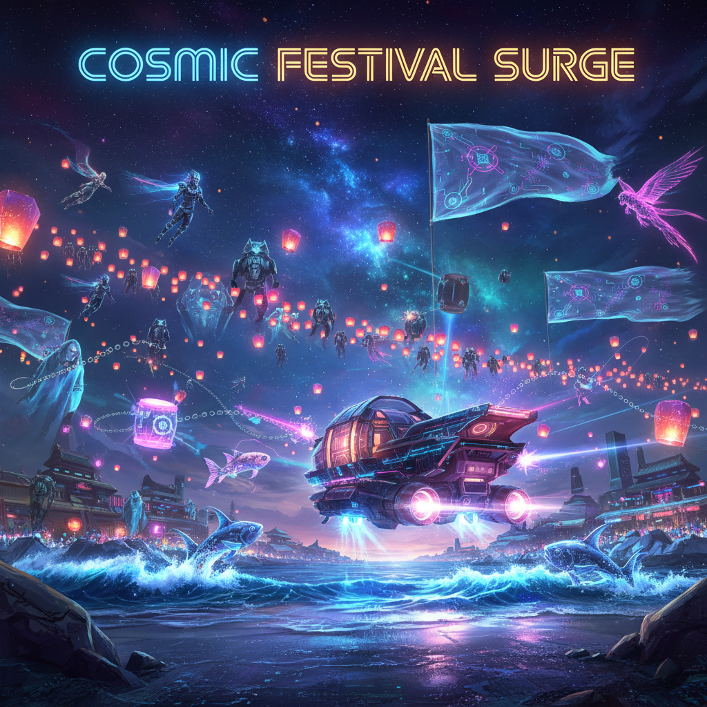 Cosmic Festival Surge - Fixed Shooter Arcade by Jabali AI