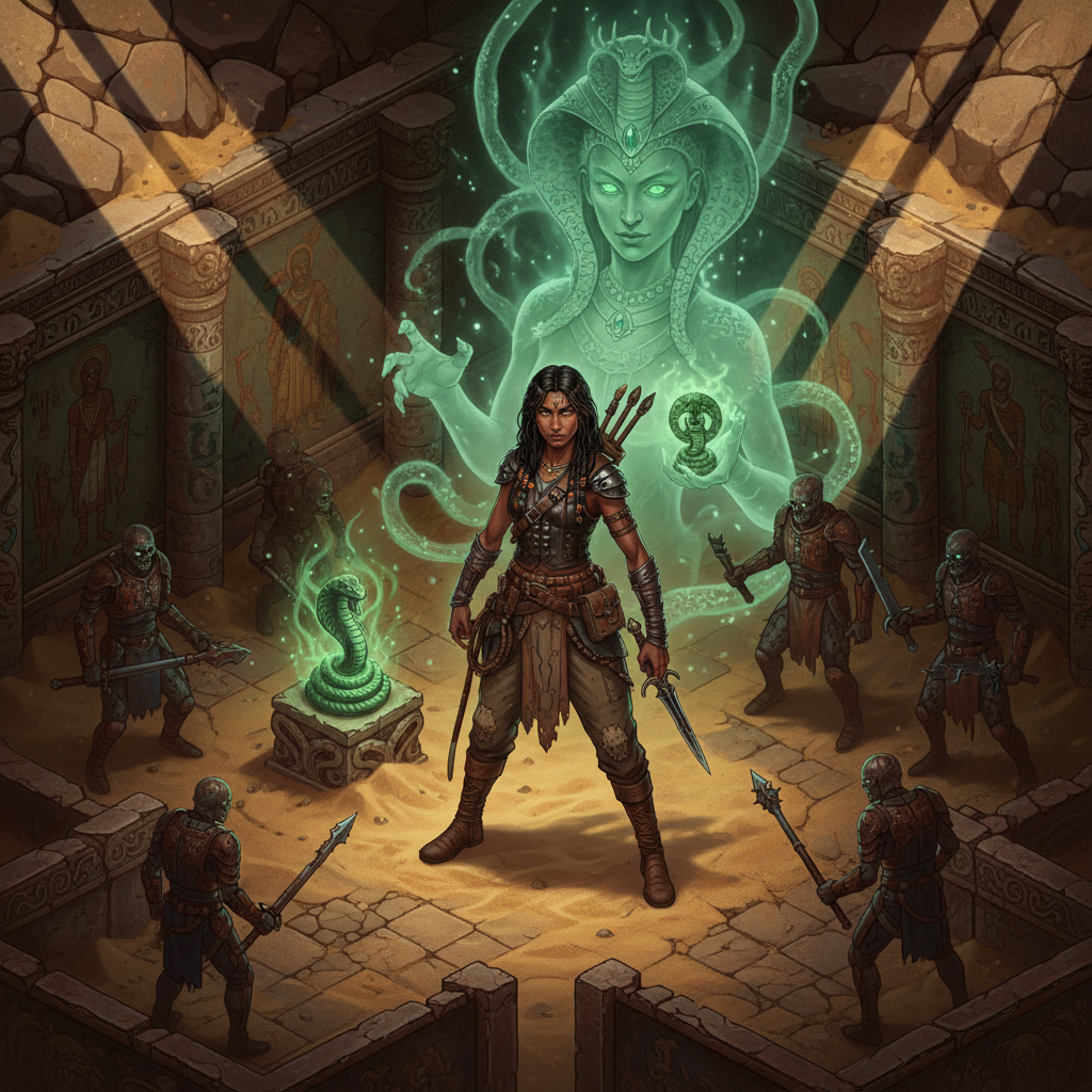Tomb of the Serpent Queen - Dungeon Crawler RPG by Jabali AI