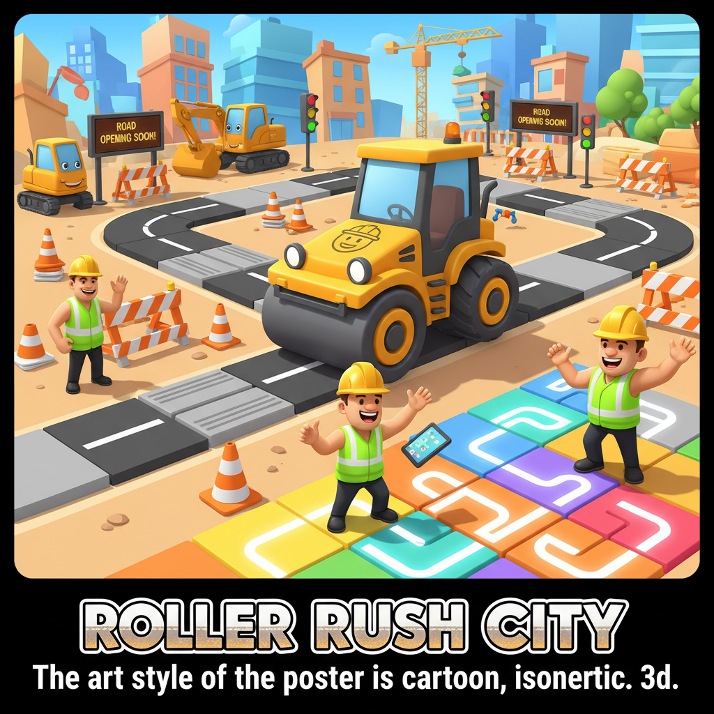 Roller Rush City - Grid-Based Puzzle by Jabali AI
