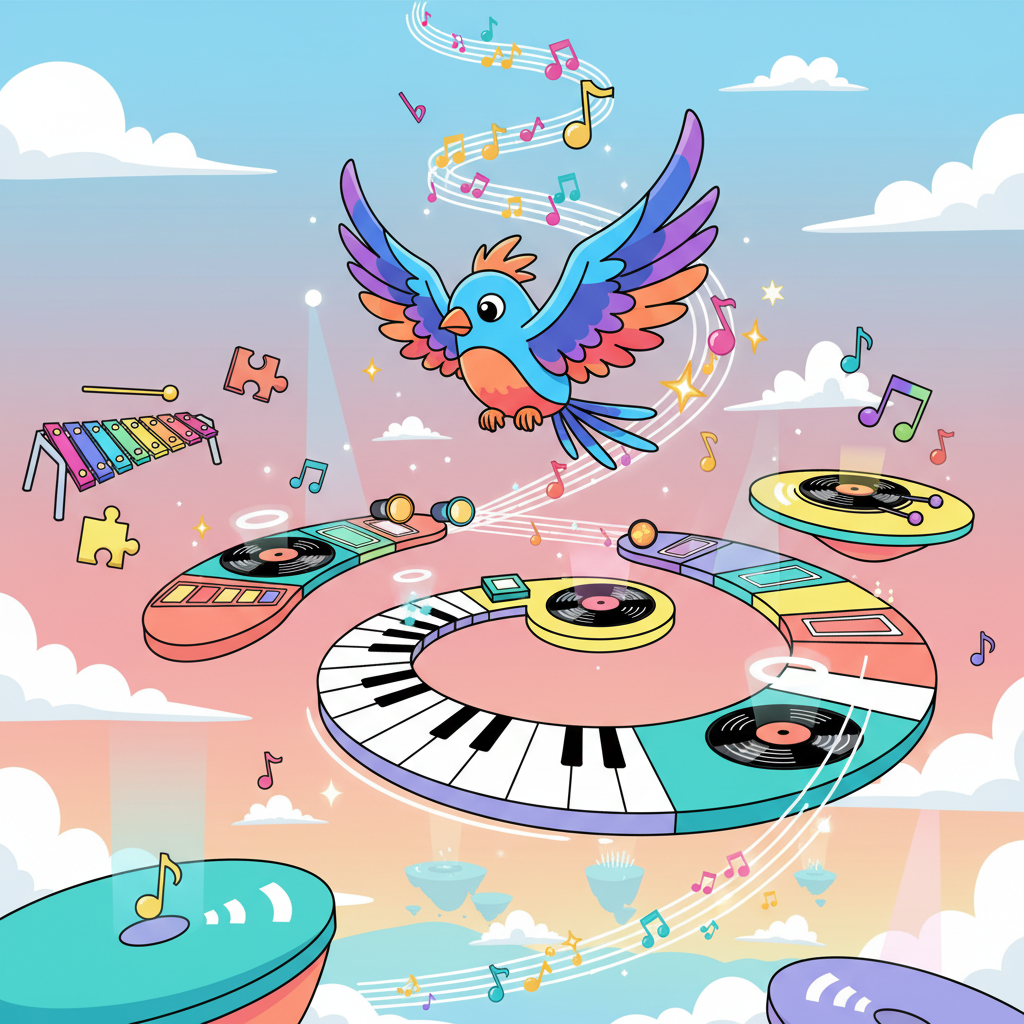 Skybeat Adventure - Rhythm Platformer by Jabali AI
