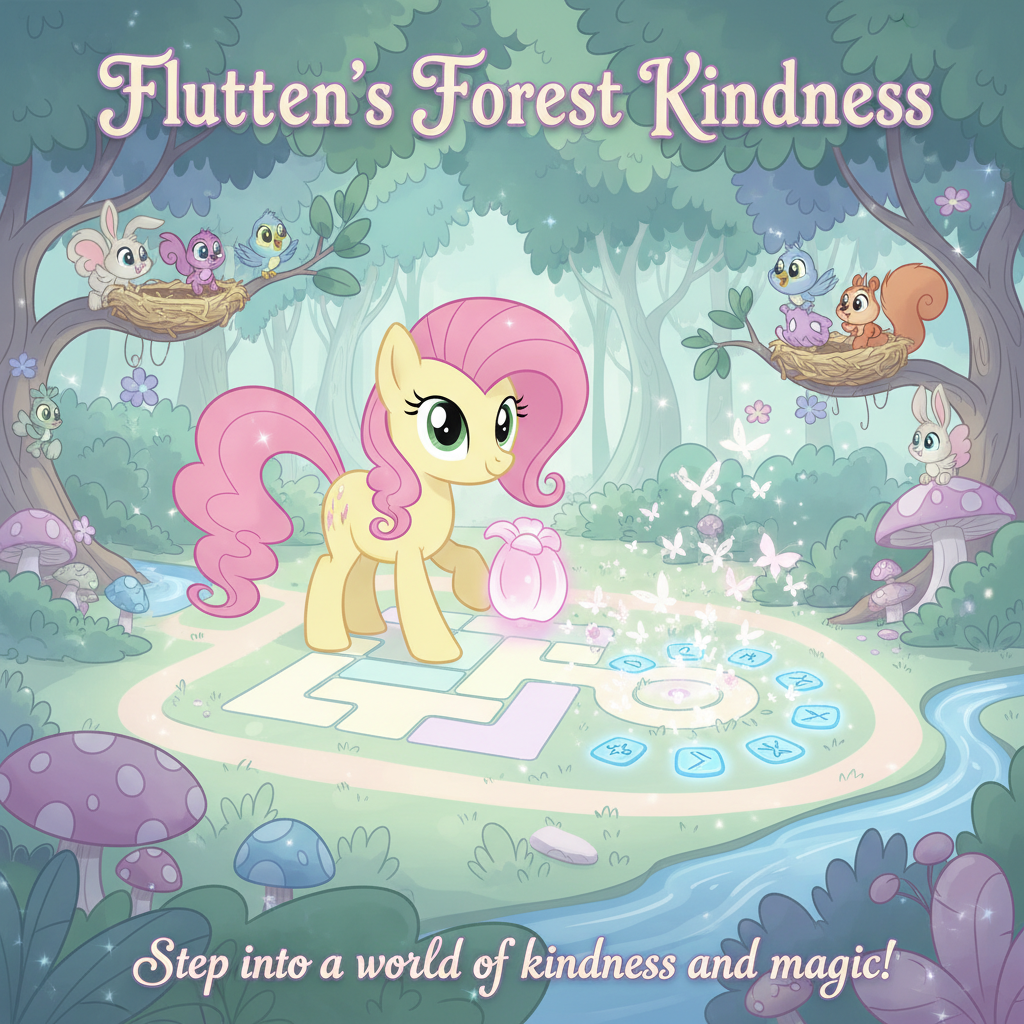 Fluttershy’s Forest Kindness - Grid-Based Puzzle by Jabali AI