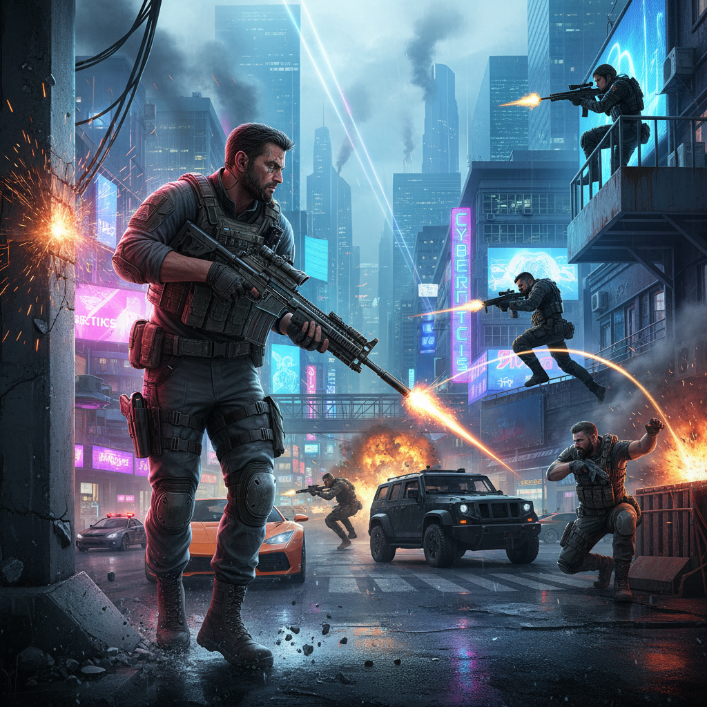 Neon City Rumble - 3D Open World by Jabali AI