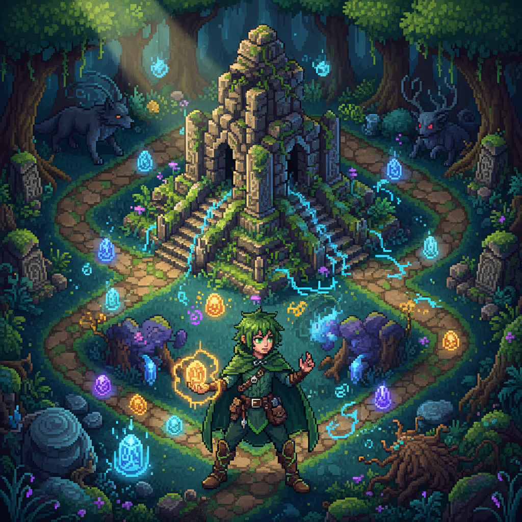 Mossfoot and the Arcane Siege - Dungeon Crawler RPG by Jabali AI