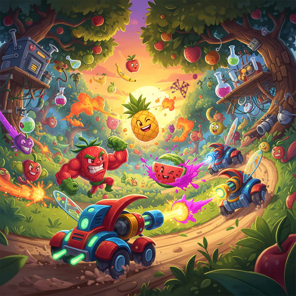 Orchard Rush: Fruit Frenzy - 3D Racing by Jabali AI