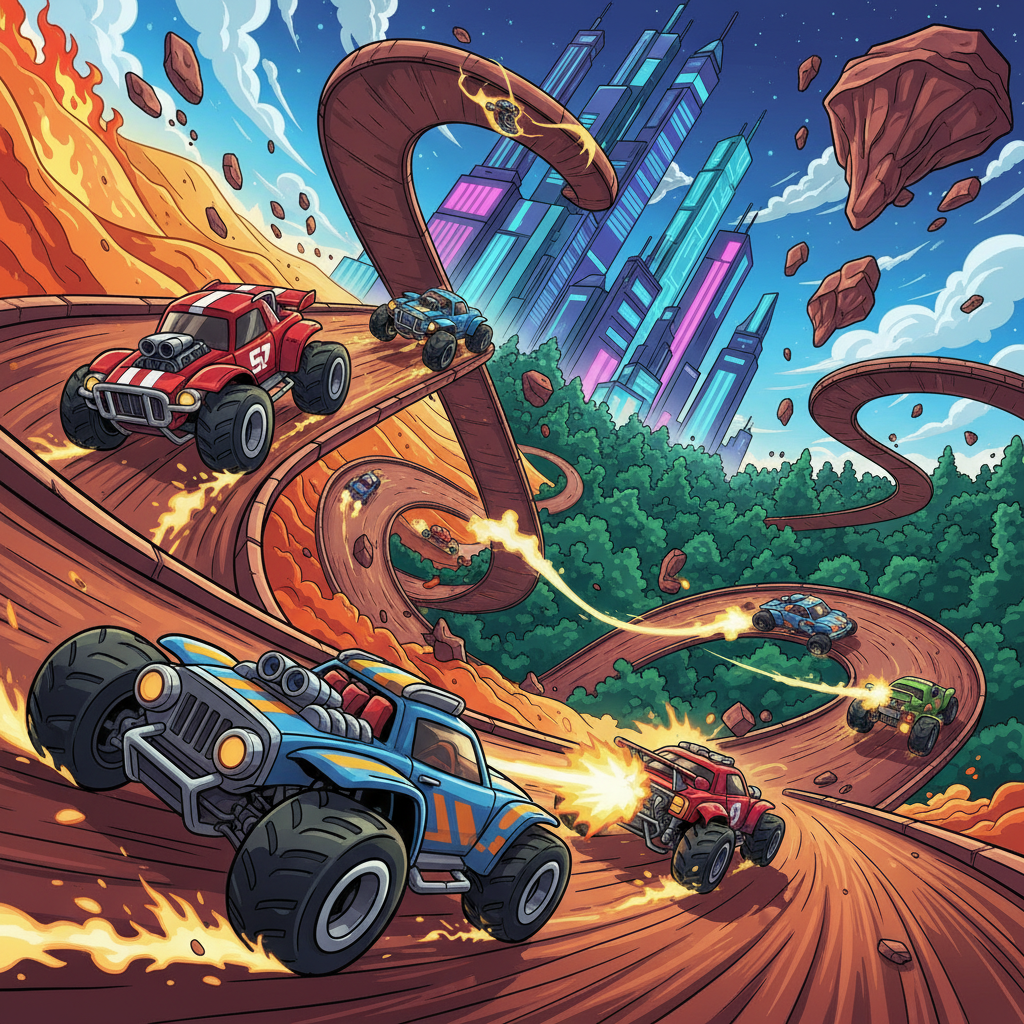 Turbo Mayhem Racers - 3D Racing by Jabali AI