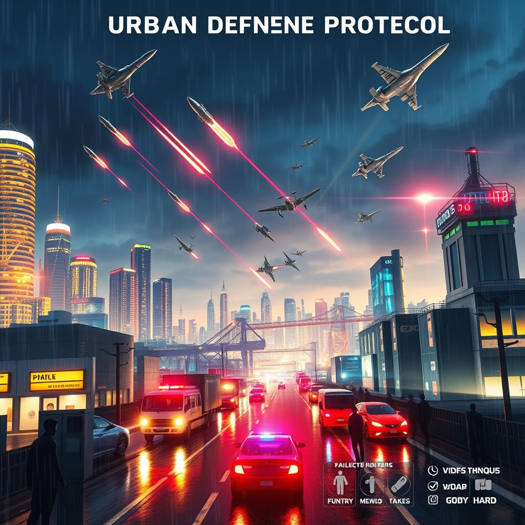 Urban Defense Protocol - Strategic Defense Arcade by Jabali AI