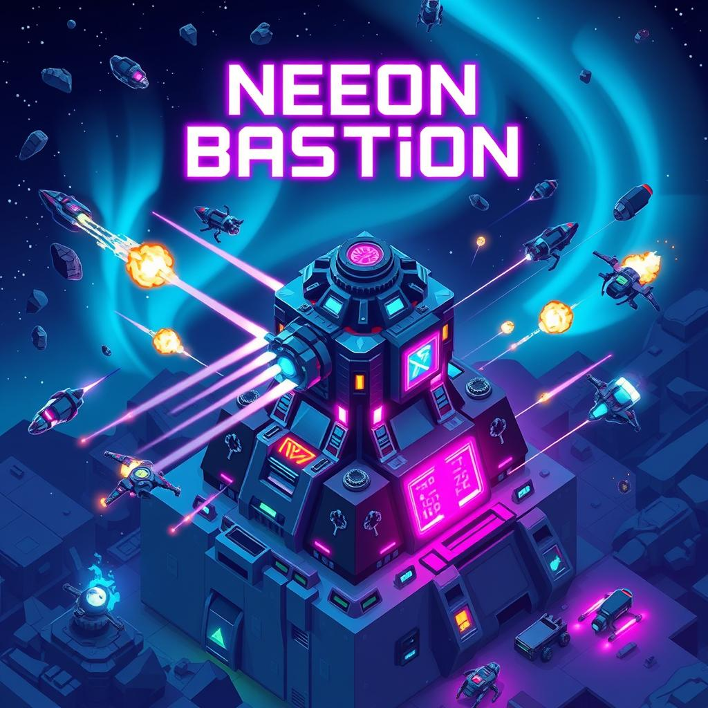 Neon Bastion - Fixed Shooter Arcade by Jabali AI