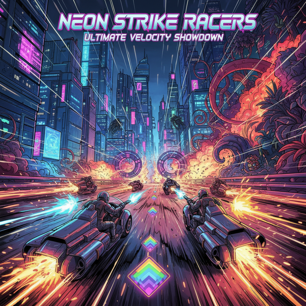 Neon Velocity: Combat Circuit - 3D Racing by Jabali AI