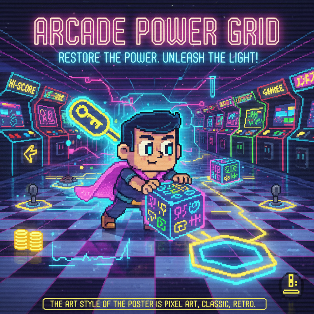 Arcade Power Grid - Grid-Based Puzzle by Jabali AI