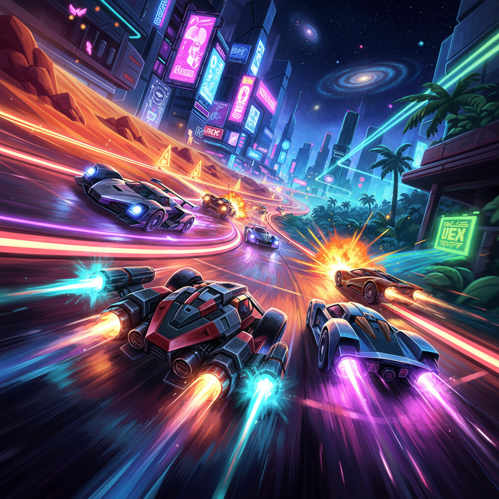 Neon Combat Racers - 3D Racing by Jabali AI