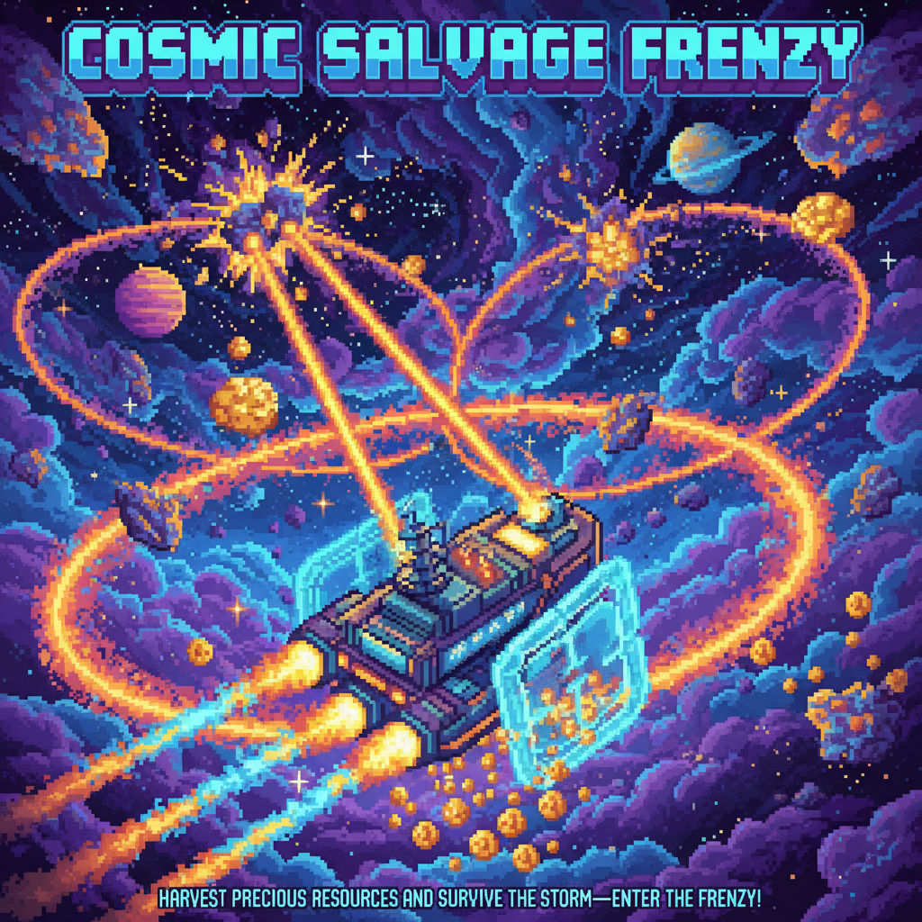 Cosmic Salvage Frenzy - Fixed Shooter Arcade by Jabali AI