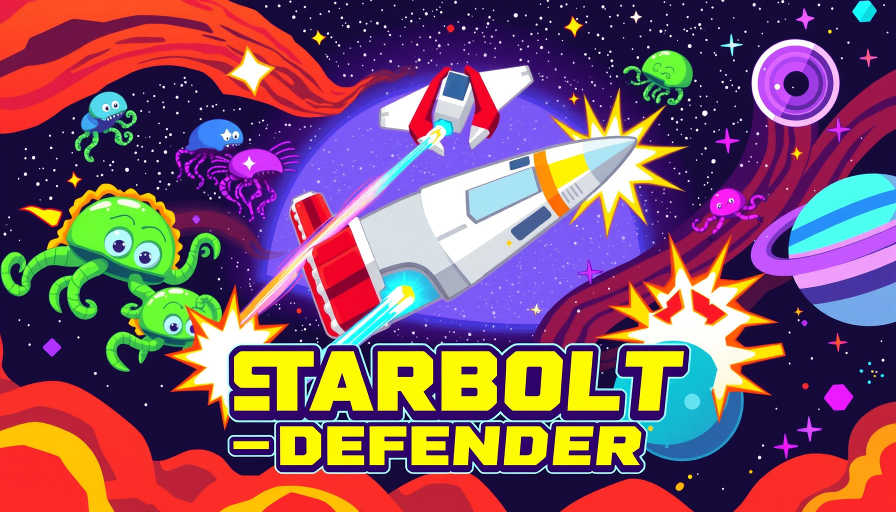 Starbolt Defender - Fixed Shooter Arcade by Jabali AI
