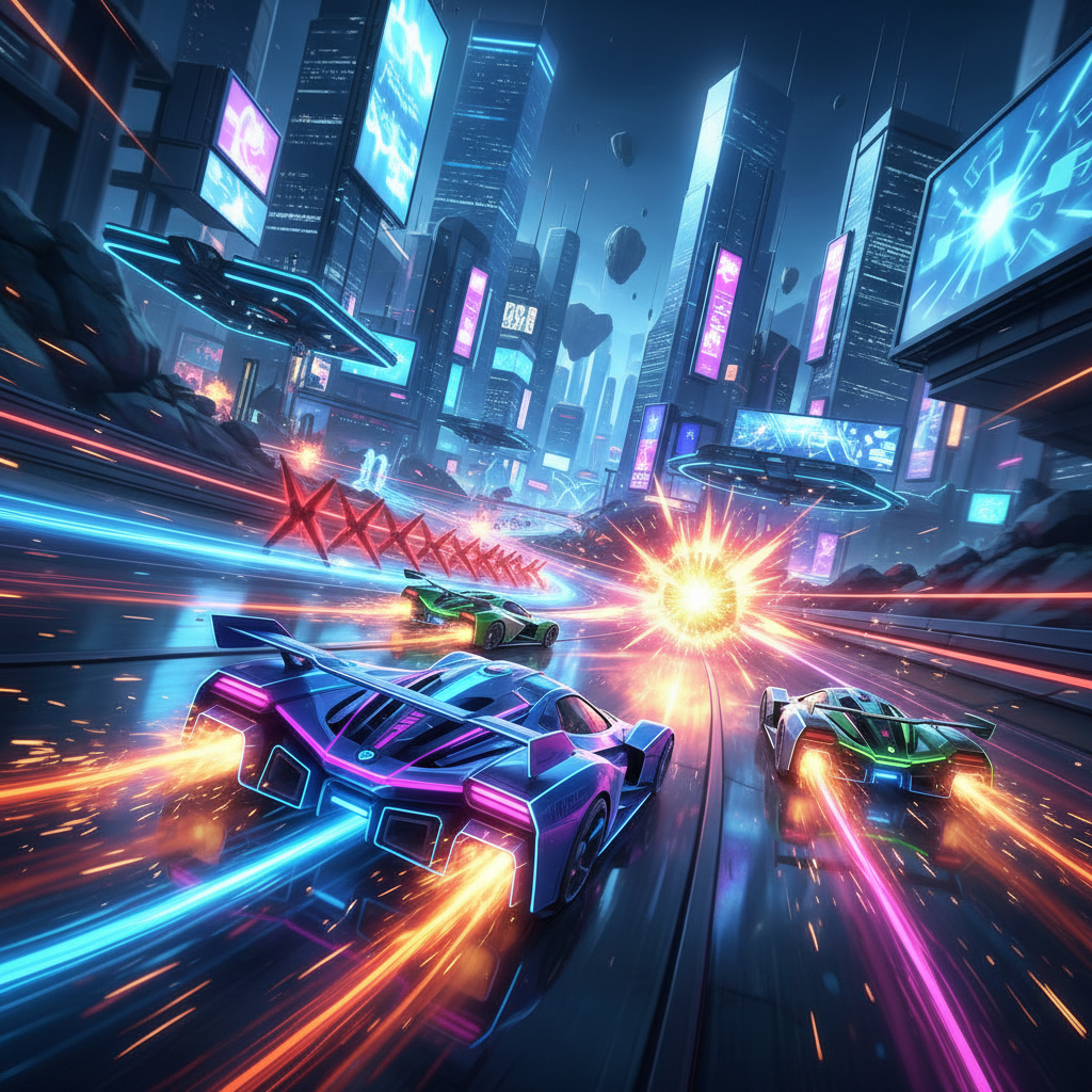 Neon Velocity: Arena Clash - 3D Racing by Jabali AI