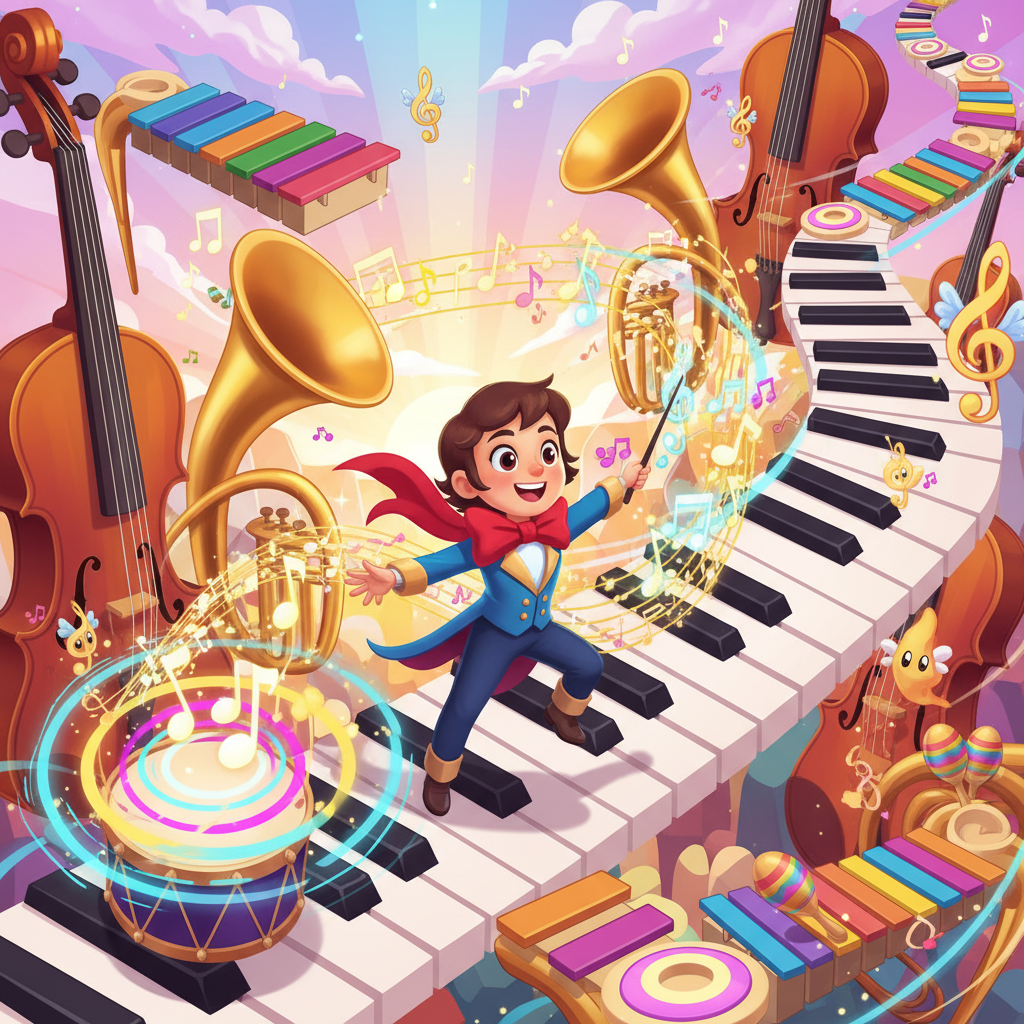 Melody’s Harmonic Quest - Rhythm Platformer by Jabali AI