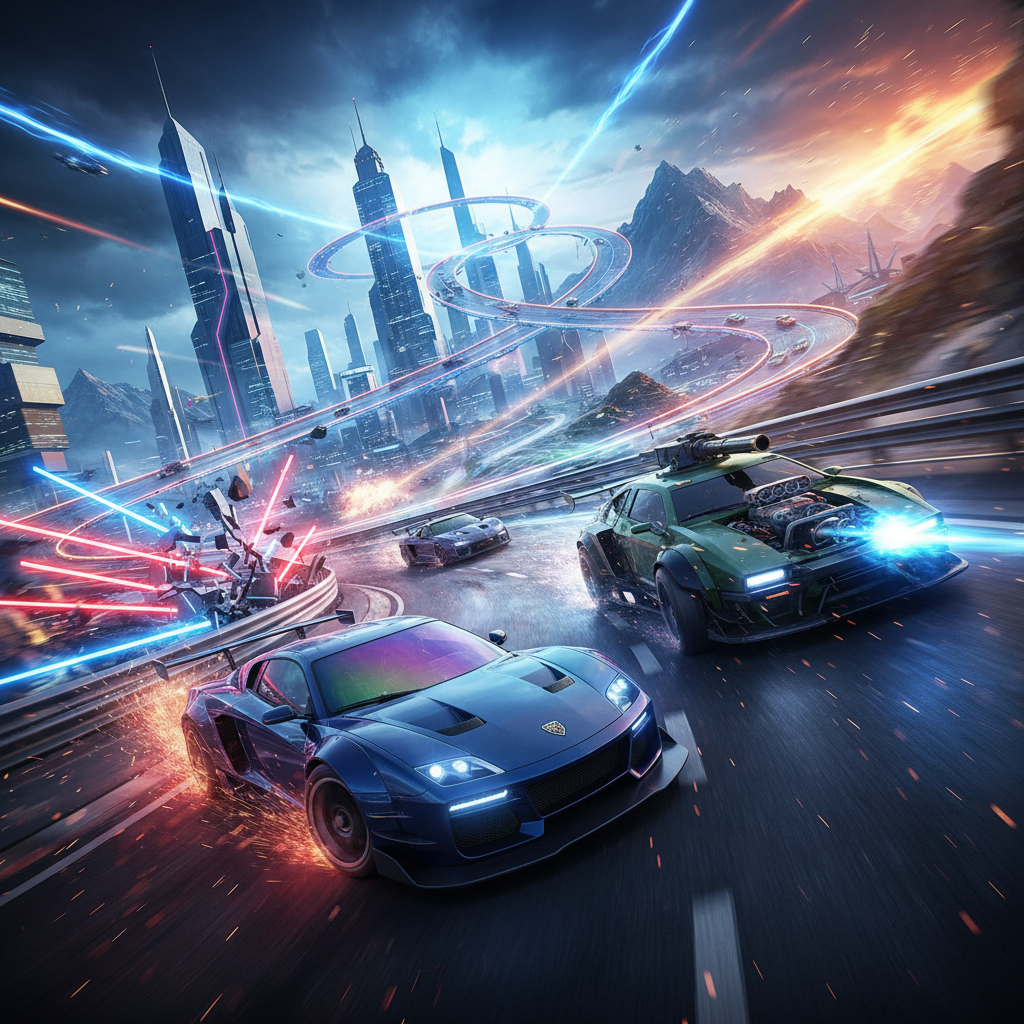 Apex Velocity: Battle Circuit - 3D Racing by Jabali AI