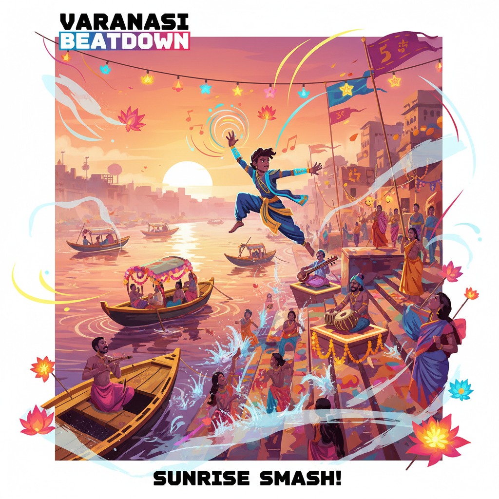 Sunrise Ghats Rush - Crossing Arcade by Jabali AI