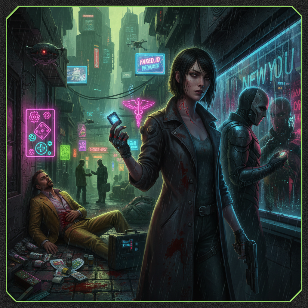 Blood Circuit City - Branching Interactive Story by Jabali AI