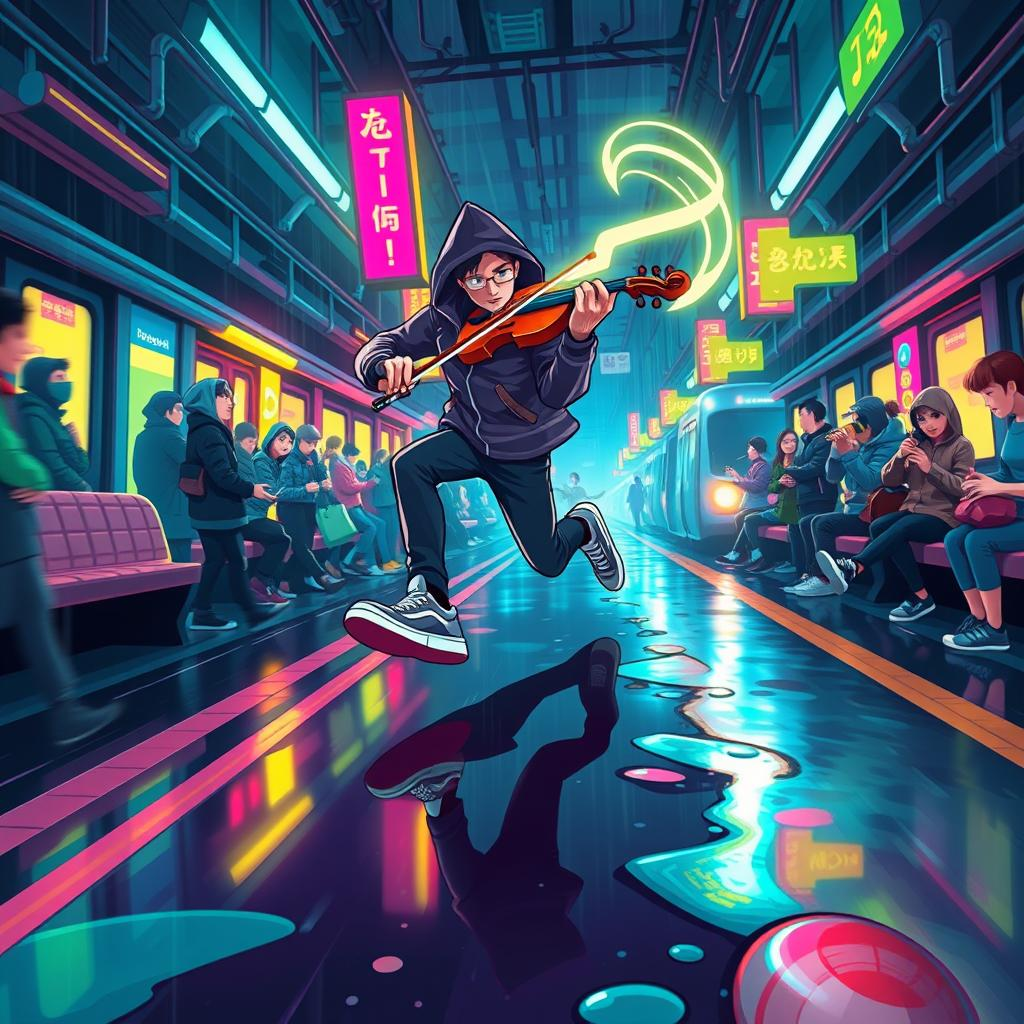 Neon Metro Sonata - Rhythm Platformer by Jabali AI