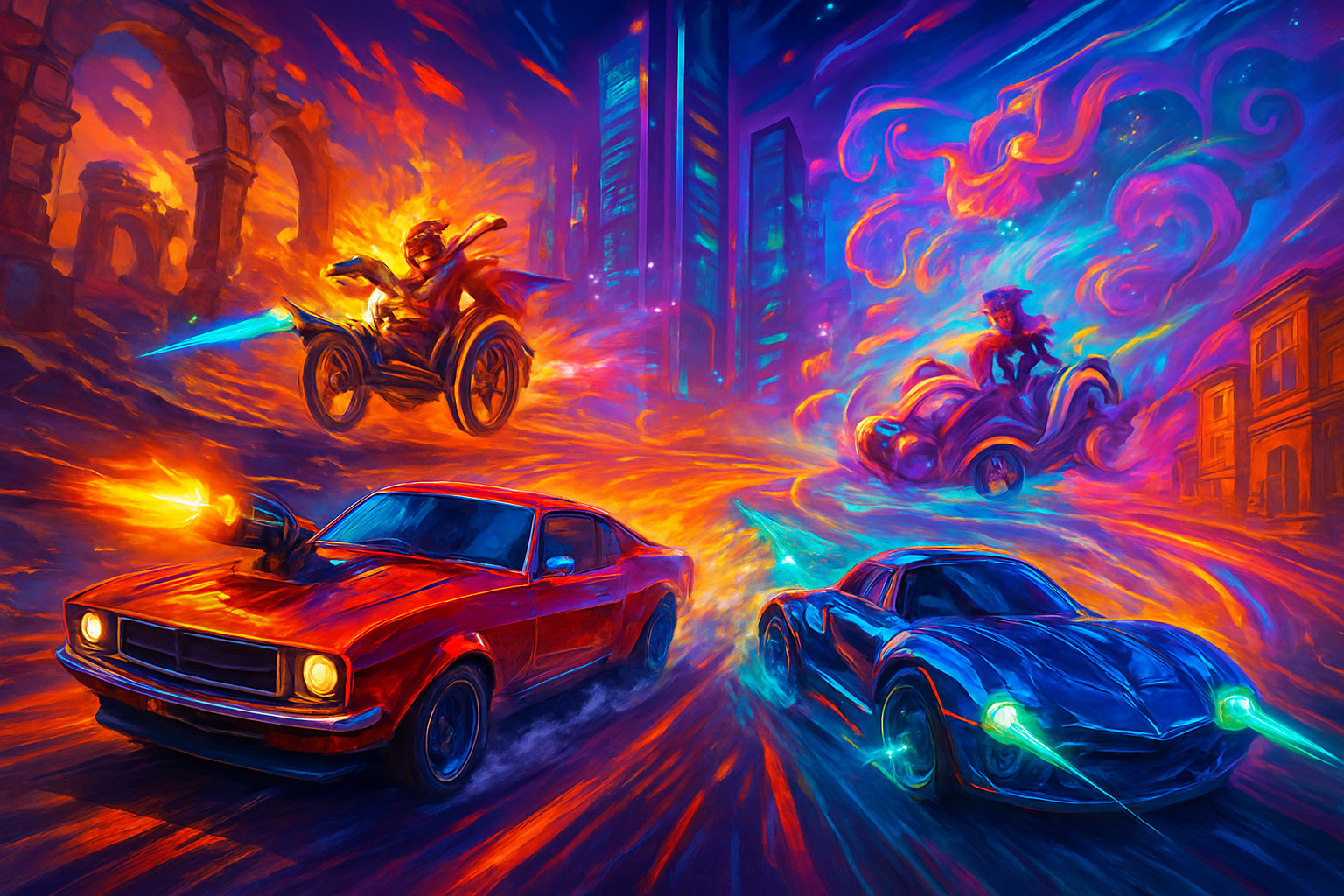 Chrono Racers: Battle Circuits - 3D Racing by Jabali AI