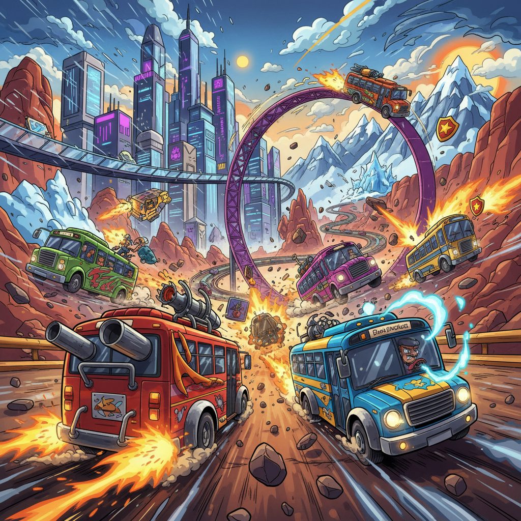 Turbo Bus Rampage - 3D Racing by Jabali AI